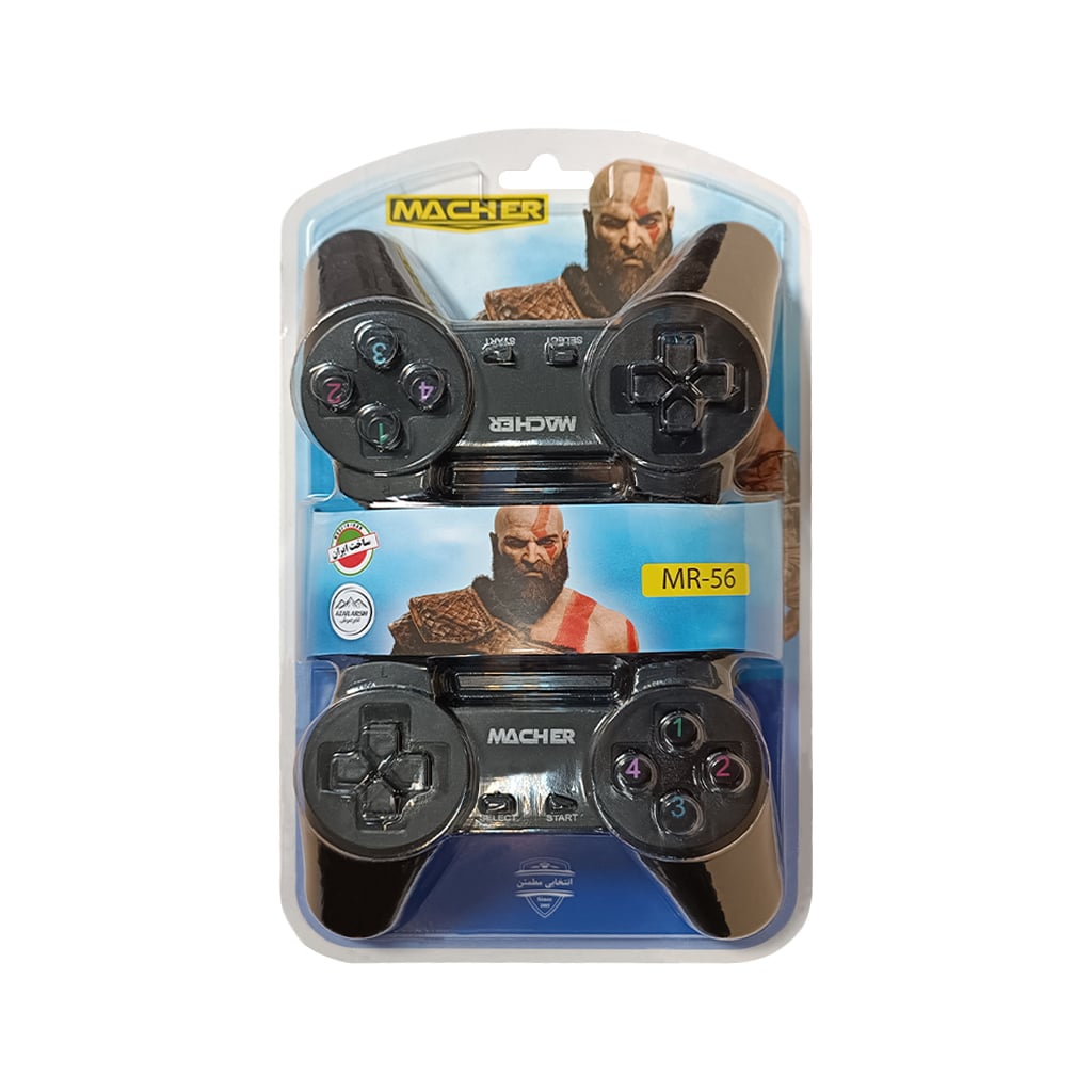 دسته بازی دوتایی کامپیوتر بدون شوک مچر مدل MR-56 - پخش مومن